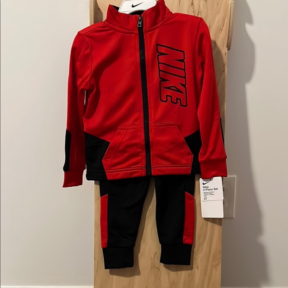 Nike | Matching Sets | Nike Red And Black Tracksuit Set | Poshmark